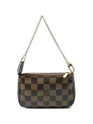 LOUIS VUITTON Chain Clutch Bag - Brown