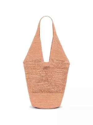 ANINE BING Leah Raffia Tote Bag
