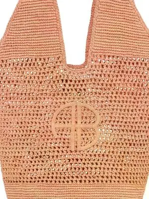 ANINE BING Leah Raffia Tote Bag