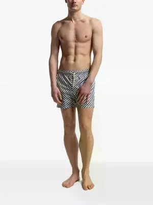MOSSO SUN WEAR Striped Swim Shorts