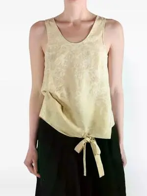 UMA WANG Damask Pattern Tie-fastening Top
