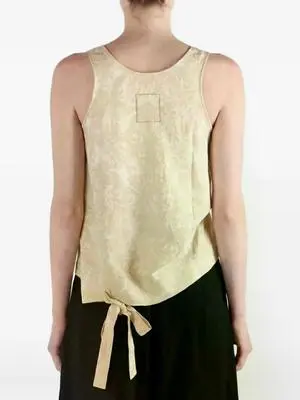 UMA WANG Damask Pattern Tie-fastening Top