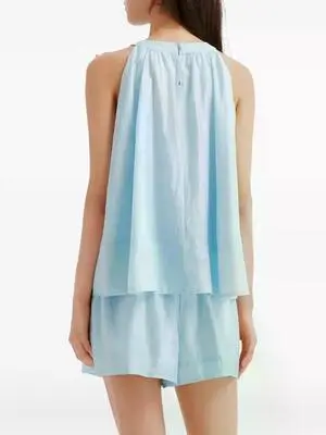 B+AB Sleeveless Blouse And Shorts Set With Bow Detail
