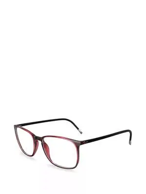 SILHOUETTE Spx Illusion Rectangle-frame Glasses - Red