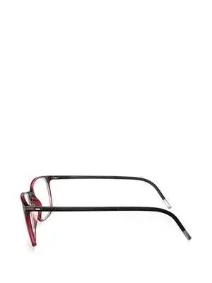 SILHOUETTE Spx Illusion Rectangle-frame Glasses - Red
