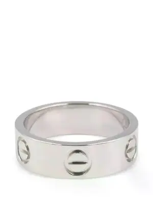 Cartier 18k White Gold Love Screw-detail Ring - Silver