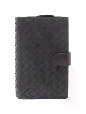 Bottega Veneta 2000s Intrecciato Bi-fold Wallet - Black