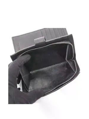 Bottega Veneta 2000s Intrecciato Bi-fold Wallet - Black