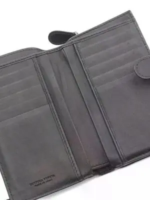 Bottega Veneta 2000s Intrecciato Bi-fold Wallet - Black
