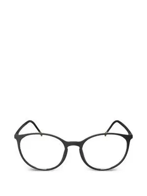 SILHOUETTE Round Frame Eyeglasses - Black