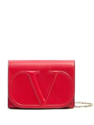 Valentino Garavani Vlogo Walk Pouch With Chain - Red