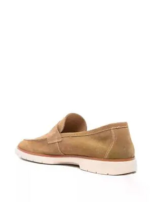SERGIO MORETTI FIRENZE Suede Penny Loafers