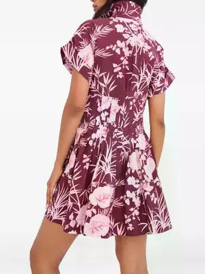 Cara Cara Nash Floral-print Mini Dress - Red