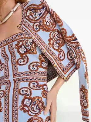 Cara Cara Ilana Paisley-print Cardigan - Blue