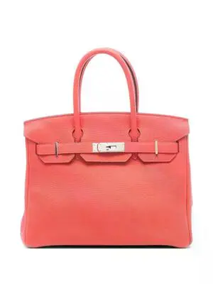 Hermès 30 Birkin Tote Bag - Red