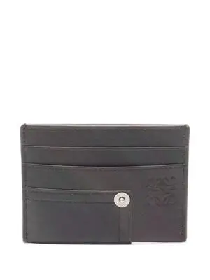 Loewe 20s Anagram Card Holder - Brown