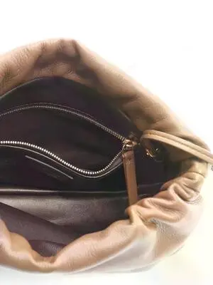 THE ROW Gathered Detail Clutch Bag - Brown