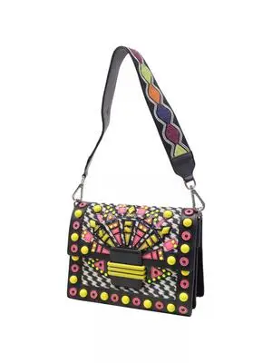 Etro Embellished Straw Shoulder Bag