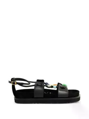 Loewe Embellished Platform Sandals - Black