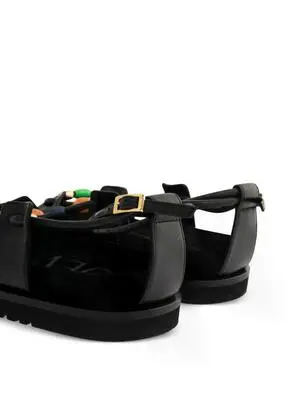 Loewe Embellished Platform Sandals - Black