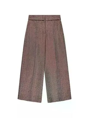 SLOWEAR Herringbone-weave Regular-fit Trousers