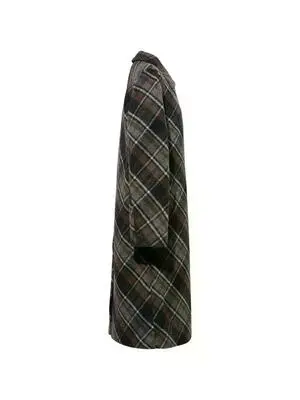 TRINITESTUDIO Plaid Pattern Coat
