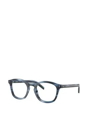 Prada Logo-engraved Round-frame Glasses