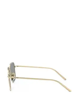 Prada Square-frame Sunglasses - Gold