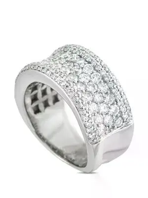 LB EXCLUSIVE Diamond Band Ring In 14k White Gold - Silver