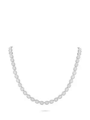 LB EXCLUSIVE 18k White Gold Diamond Necklace - Silver