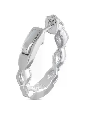LB EXCLUSIVE 2.40 Ctw Marquise-cut Diamond Hoop Earrings In 18k White Gold