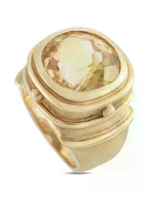 LB EXCLUSIVE 14k Yellow Citrine Statement Ring