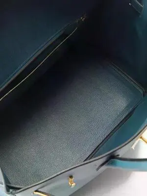Hermès 35 Birkin Tote Bag - Blue