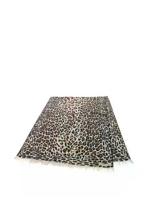 Hermès 2000s Leopard-print Shawl