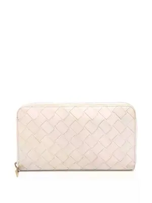 Bottega Veneta 2000s Intrecciato Zip-around Wallet - Pink