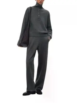 12 STOREEZ Dark Knitted Drawstring Trousers