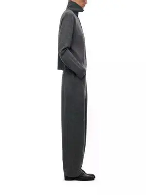 12 STOREEZ Dark Knitted Drawstring Trousers