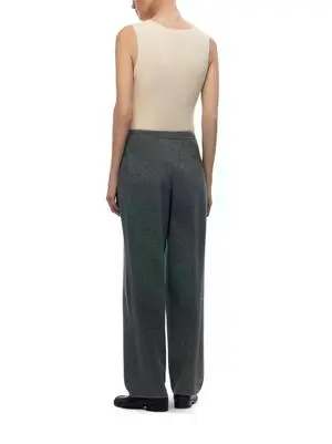 12 STOREEZ Dark Knitted Drawstring Trousers