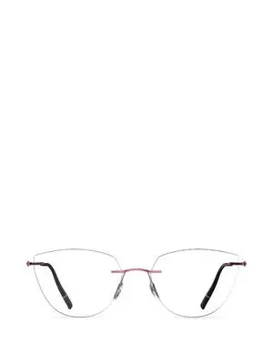 SILHOUETTE Refined Cat-eye Eyeglasses - Silver