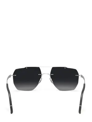 SILHOUETTE Geometric Frame Sunglasses