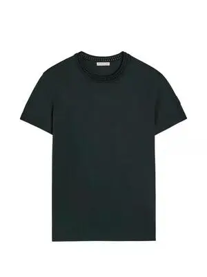 Moncler Crochet Trim T-shirt - Blue