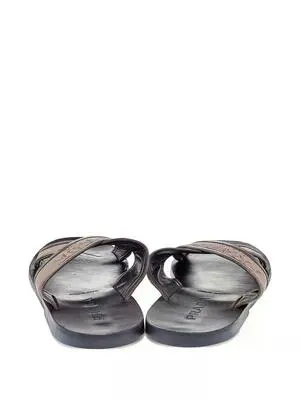 Prada Criss-cross Flat Sandals