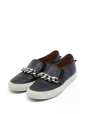 Givenchy Leather Sneakers With Chain Detail