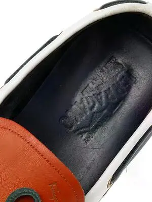 FERRAGAMO Leather Loafers With Bow Detailing