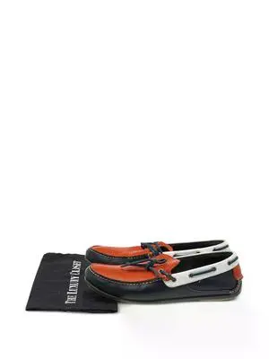 FERRAGAMO Leather Loafers With Bow Detailing