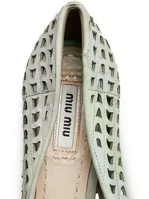 Miu Miu Laser-cut Platform Pumps