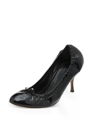 Alexander McQueen Patent Leather Pumps With Skull Charm