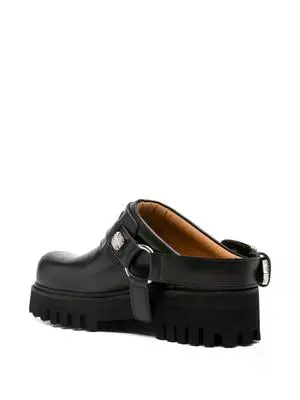 Toga Buckle-detail Lug-sole Mules