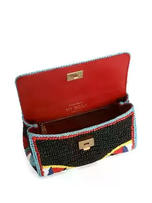 Dolce & Gabbana Mini My Sicily Handbag In Raffia
