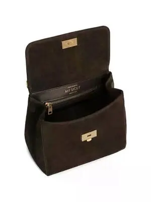 Dolce & Gabbana Small My Sicily Handbag In Split Calfskin